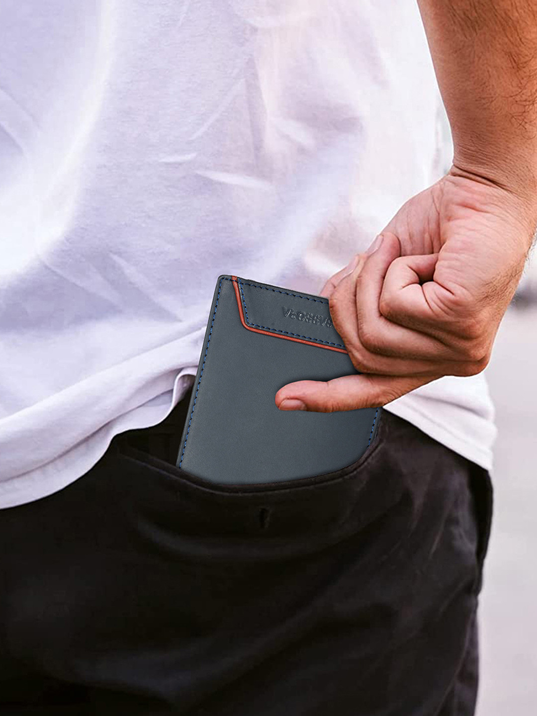 Buy Sassora Men Textured RFID Leather Two Fold Wallet - Wallets for Men ...