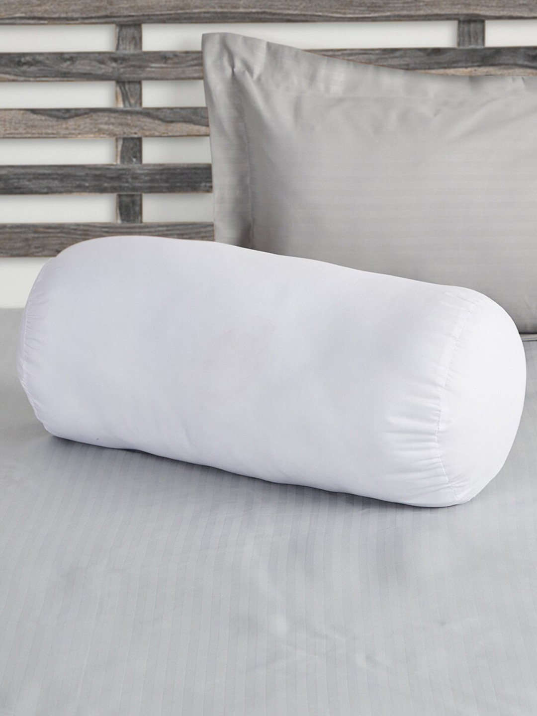 Buy Home Centre White Anti Stress Bolster Pillows - Pillows for Unisex ...