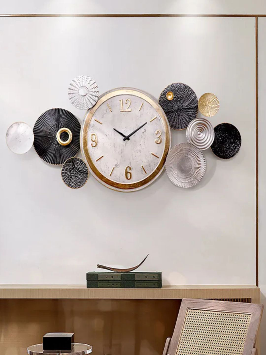 Buy The Art House Black & White Embellished Abstract Shaped ...