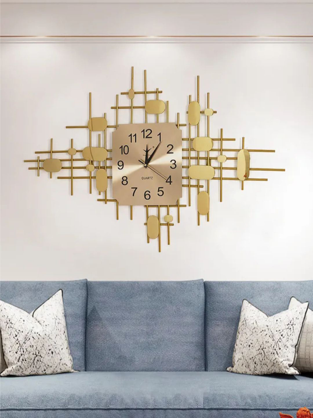 Buy The Art House Gold Toned Textured Abstract Shaped Contemporary Wall ...