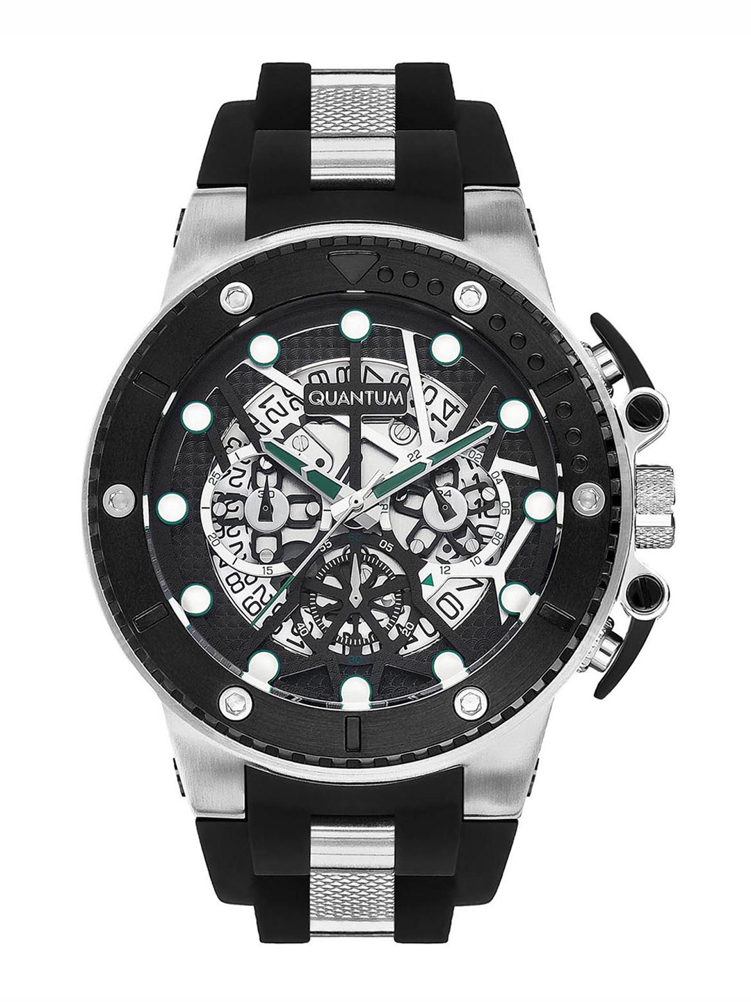 Buy Quantum Men Brass Dial Analogue Chronograph Watch HNG535.351_A ...