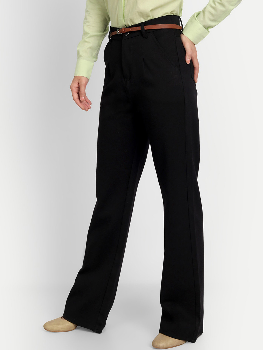 Buy Next One Women Relaxed Straight Leg High Rise Easy Wash Loose Fit ...