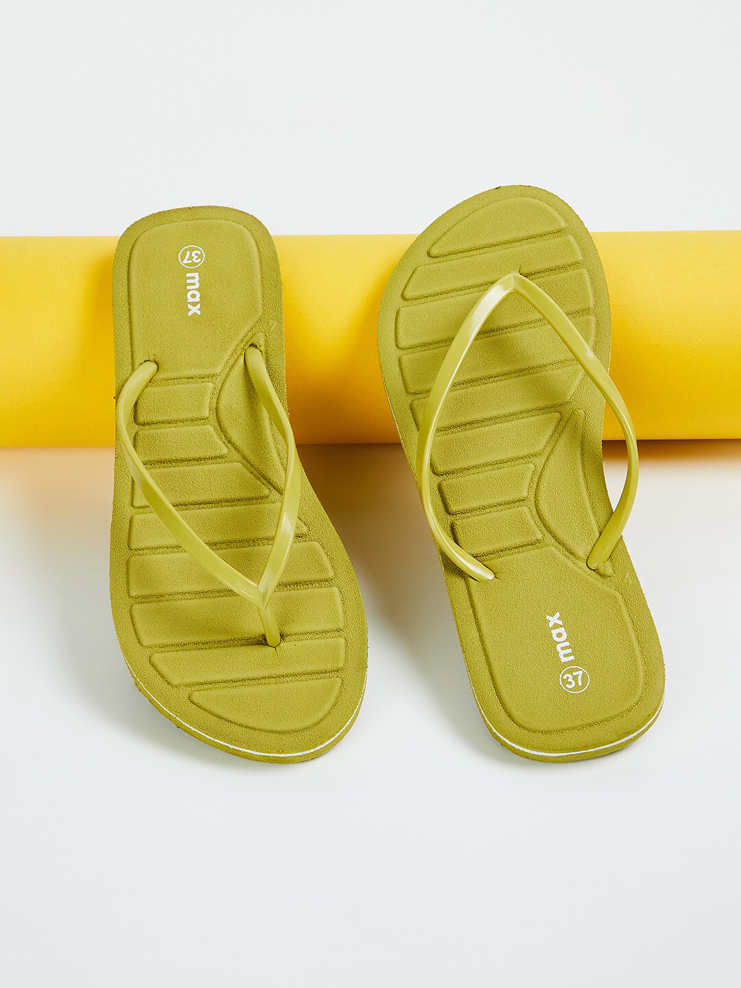 Buy Max Women Striped Thong Flip Flops - Flip Flops for Women 23711324 ...