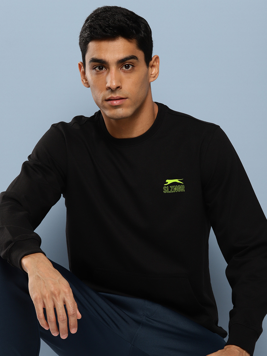Buy Slazenger Solid Lifestyle Sweatshirt - Sweatshirts for Men 23712222 ...