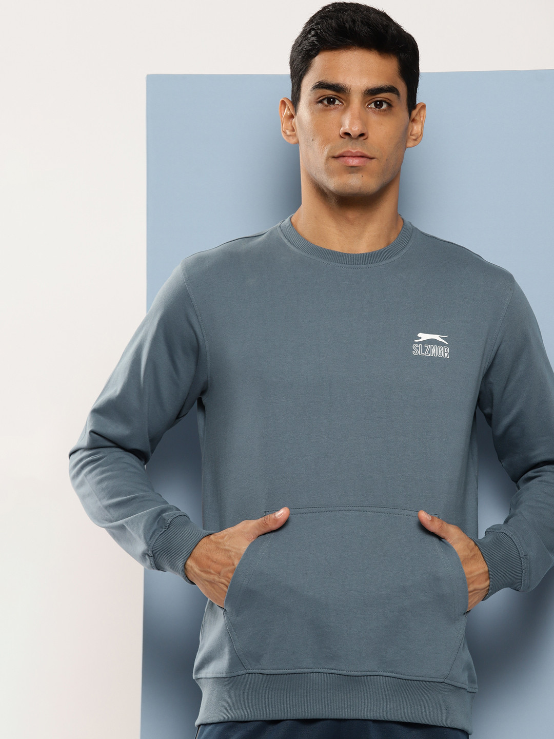 Buy Slazenger Solid Lifestyle Sweatshirt - Sweatshirts for Men 23712236 ...