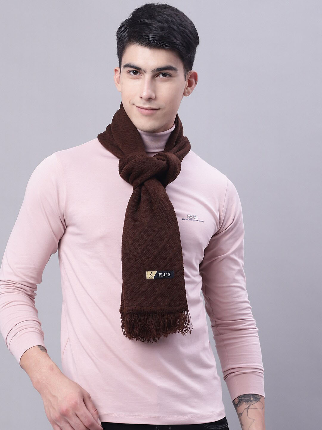 Buy ELLIS Woven Design Acrylic Muffler - Mufflers for Men 23719342 | Myntra