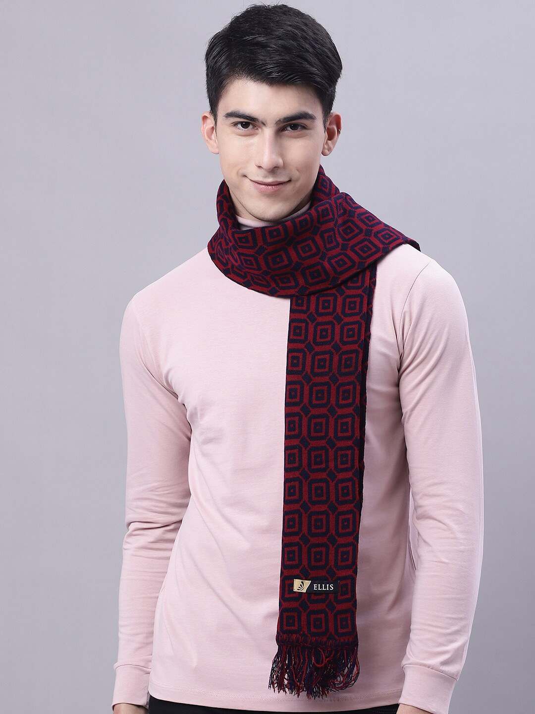 Buy ELLIS Woven Design Acrylic Muffler - Mufflers for Men 23719348 | Myntra