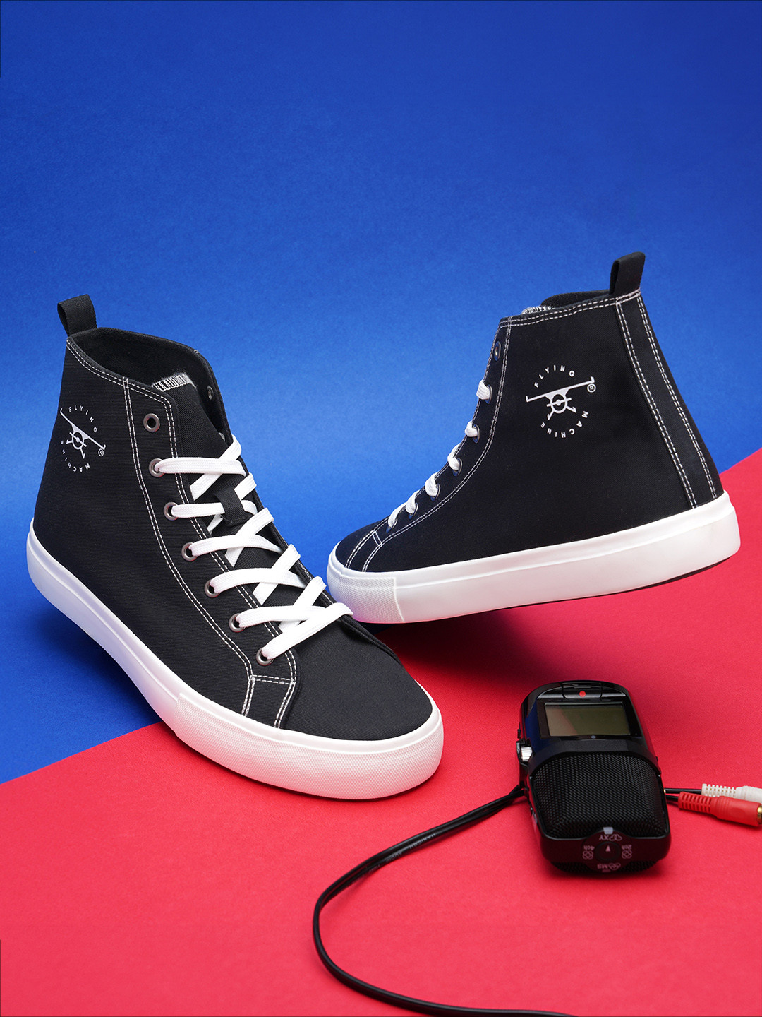 Buy Flying Machine Men JEREL 3.0 Solid Mid Top Sneakers - Casual Shoes ...