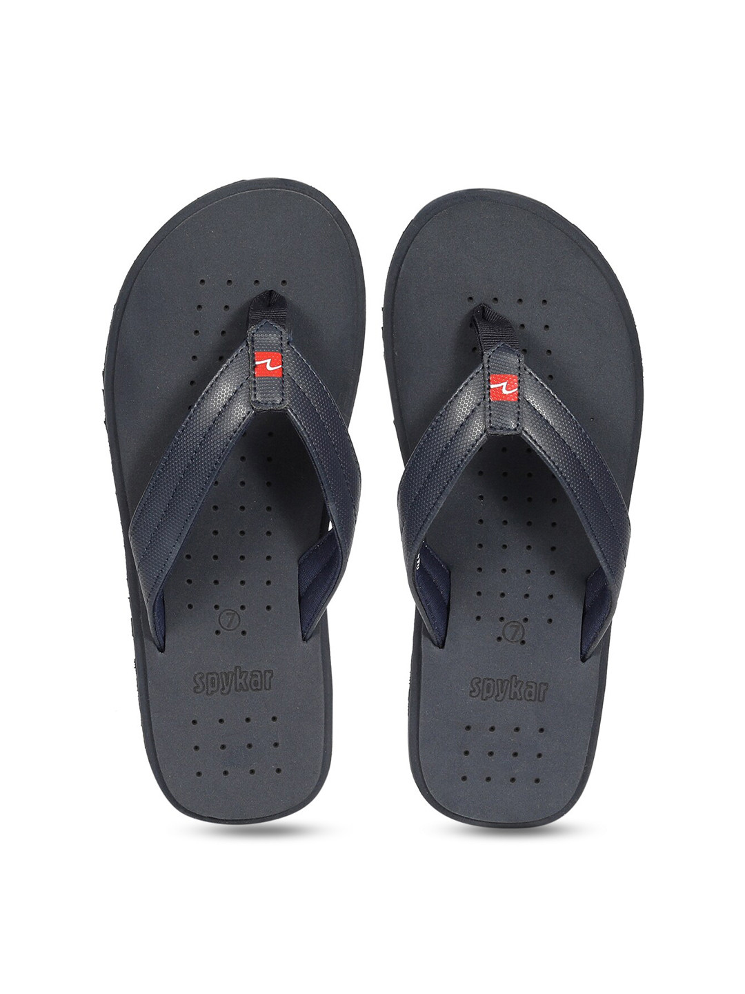 Buy SPYKAR Men Perforated Thong Flip Flops - Flip Flops for Men ...
