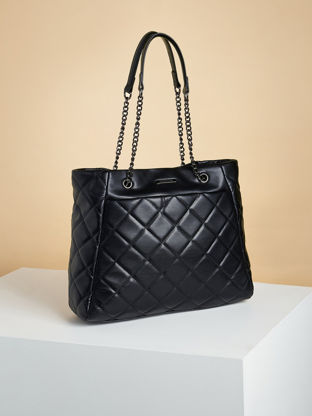 Buy Forever Glam By Pantaloons Oversized Structured Shoulder Bag With ...