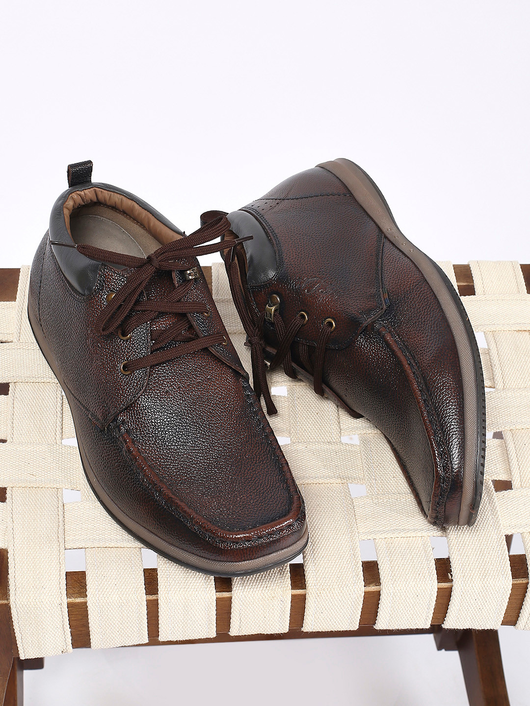 Buy Buckaroo Men Textured Leather Derbys - Casual Shoes for Men ...