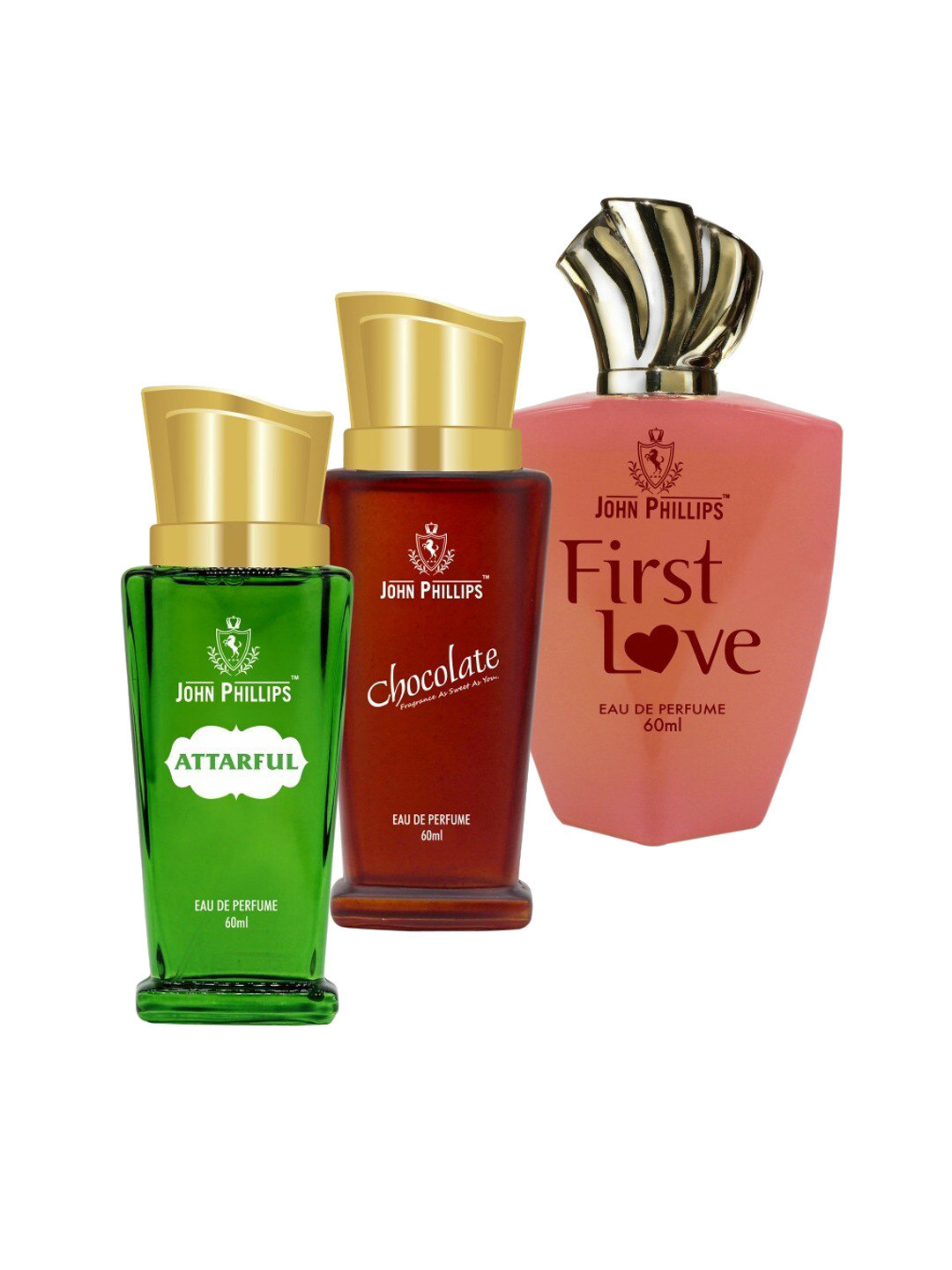 Buy JOHN PHILLIPS Set Of 3 Eau De Parfum 60 Ml Each Attarful ...
