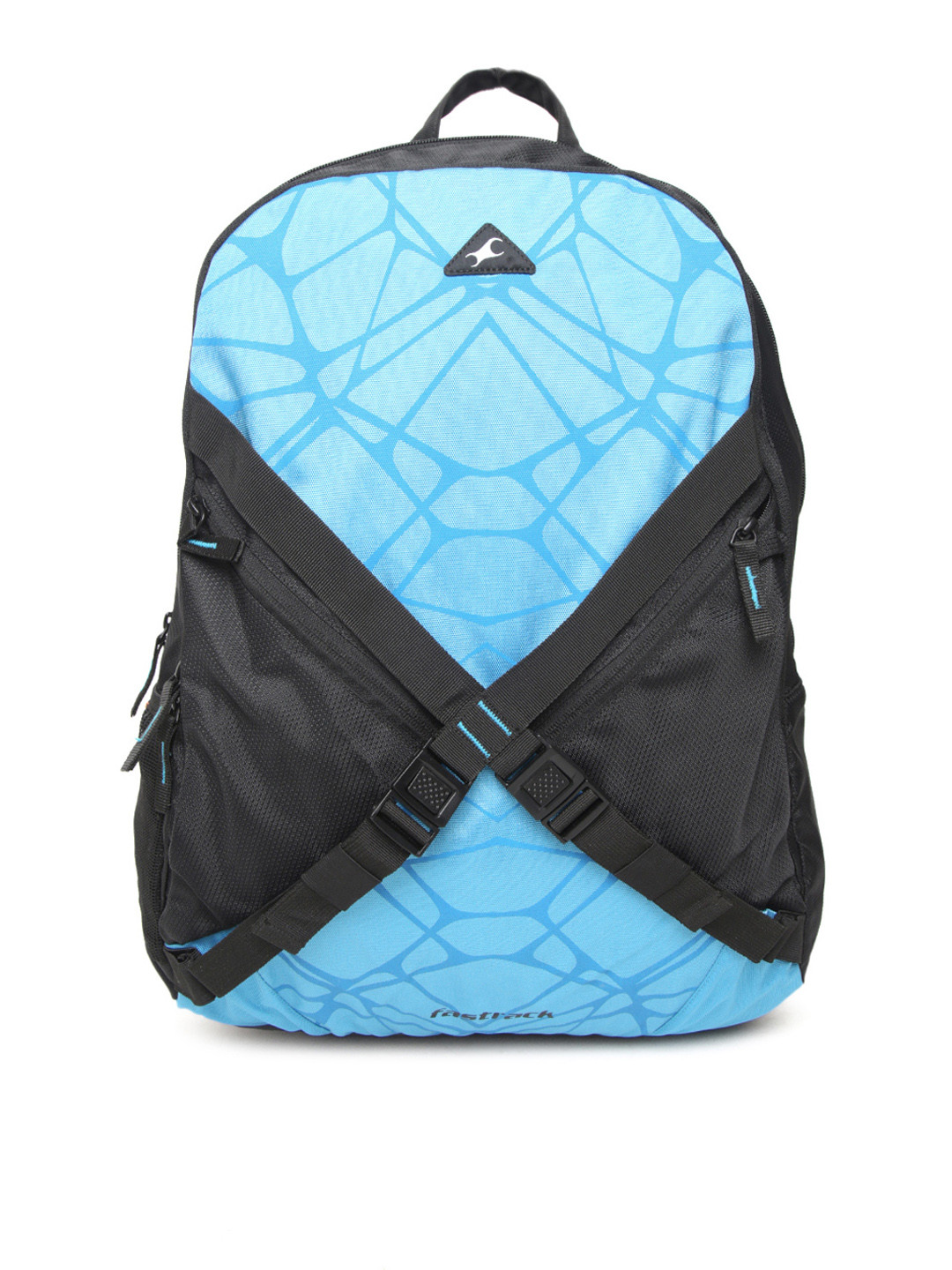 Buy Fastrack Men Blue & Black Printed Laptop Backpack - Backpacks for ...