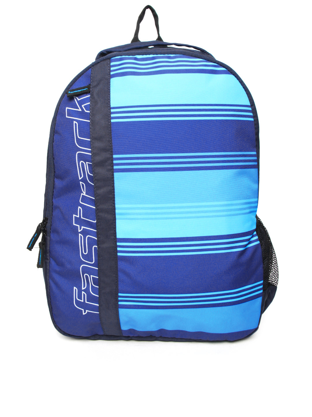 Buy Fastrack Men Blue Striped Laptop Backpack - Backpacks for Men ...