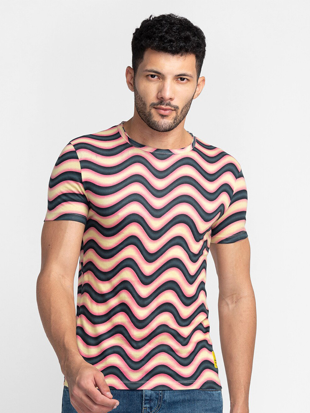 Buy Being Human Horizontal Striped T Shirt - Tshirts for Men 23734974 ...