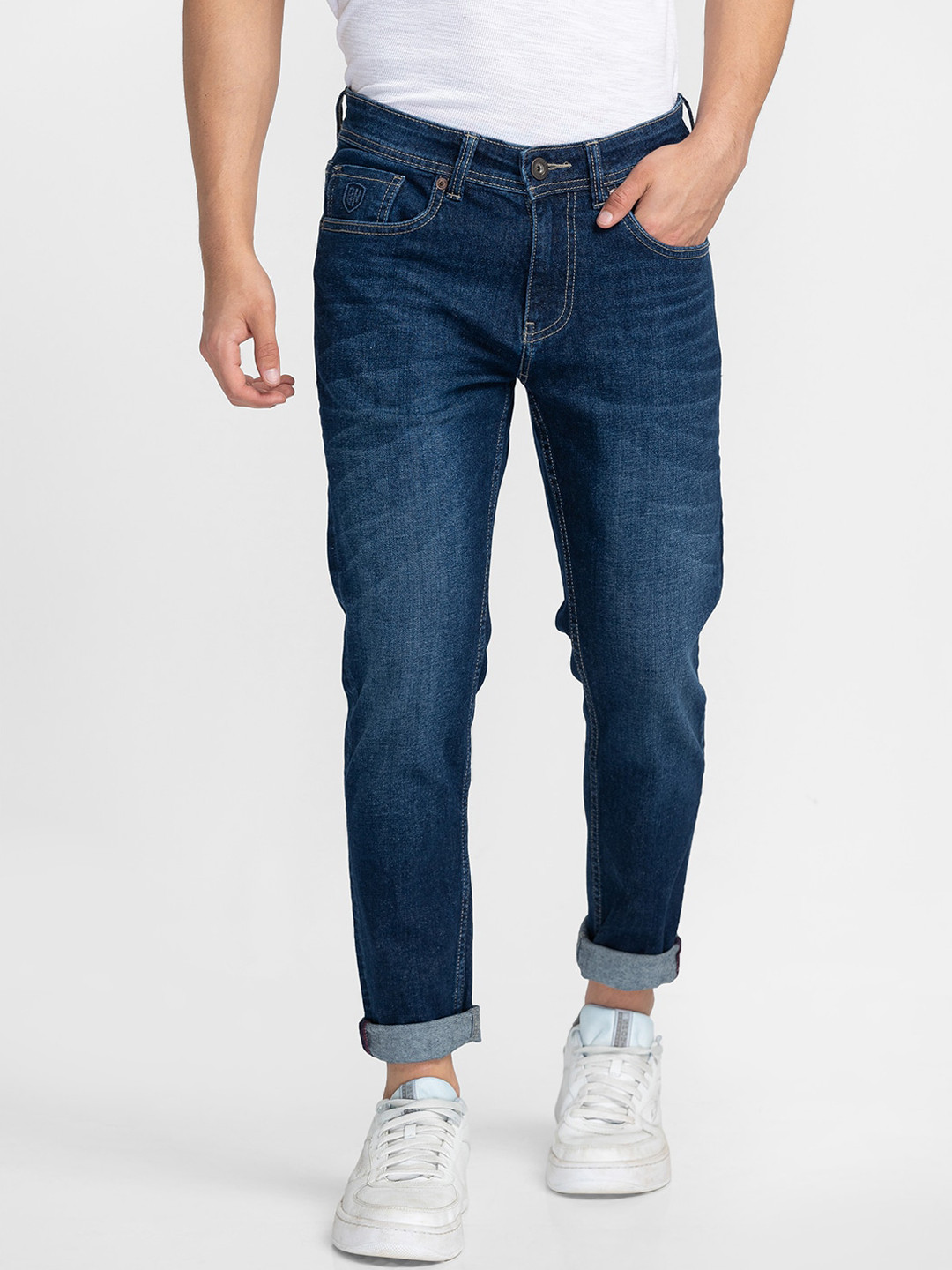 Buy Being Human Men Skinny Fit Light Fade Clean Look Jeans - Jeans for ...