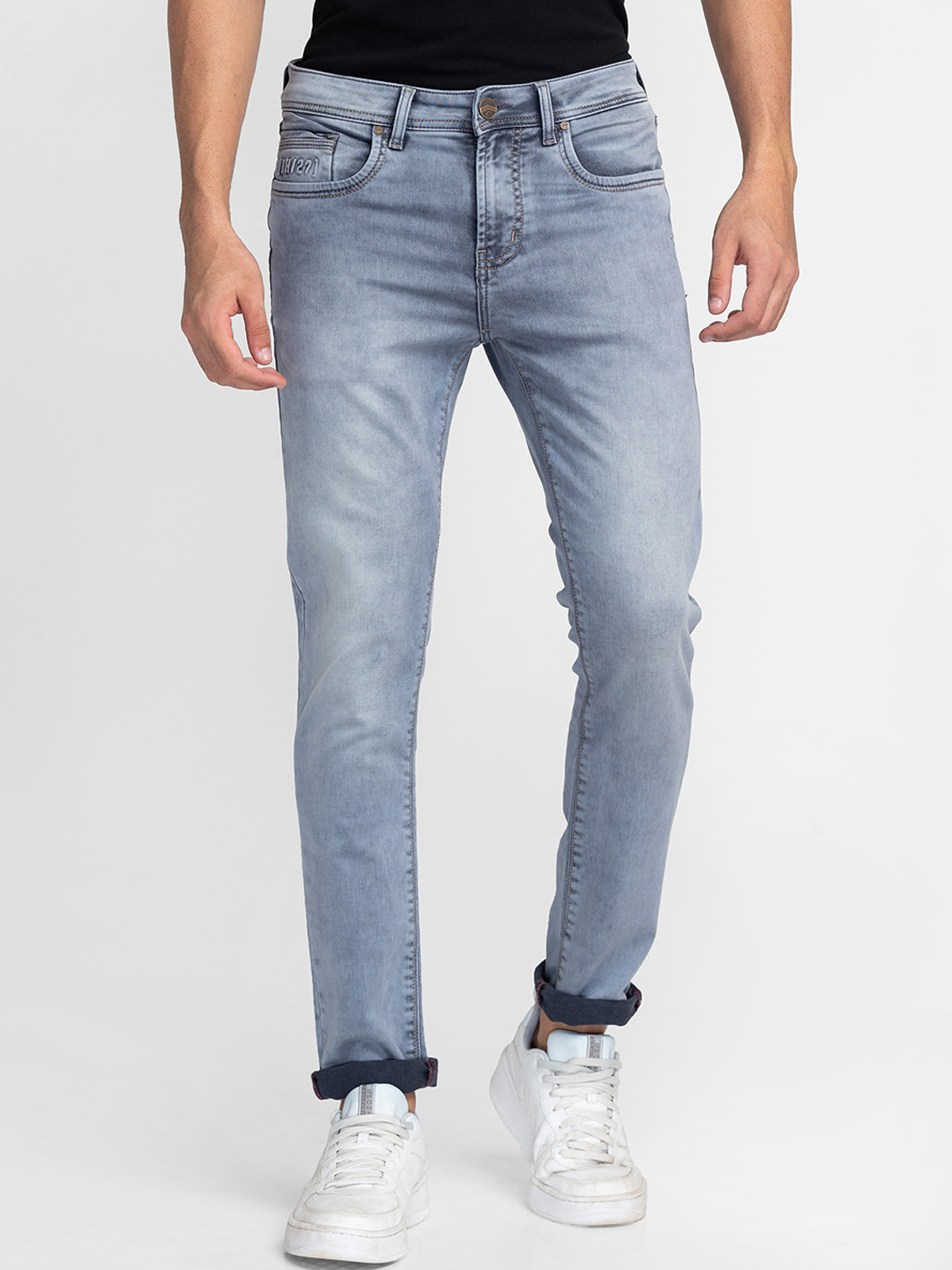 Buy Being Human Men Slim Fit Clean Look Heavy Fade Jeans - Jeans for ...