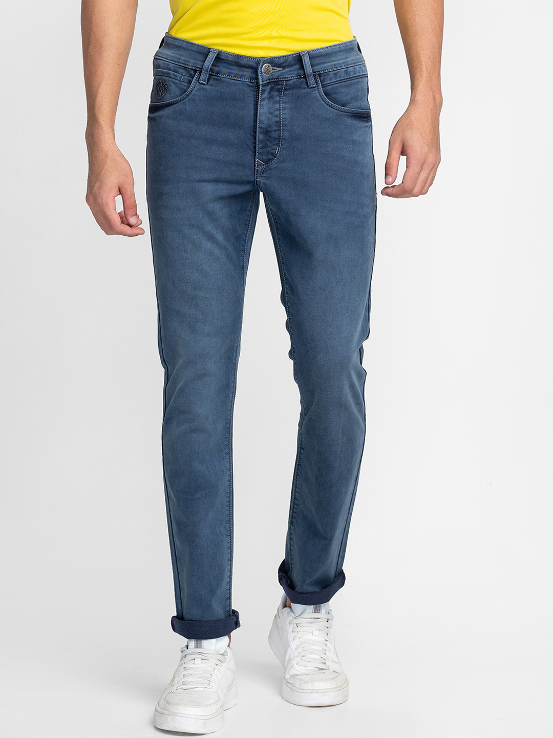 Buy Being Human Men Slim Fit Light Fade Clean Look Jeans - Jeans for ...