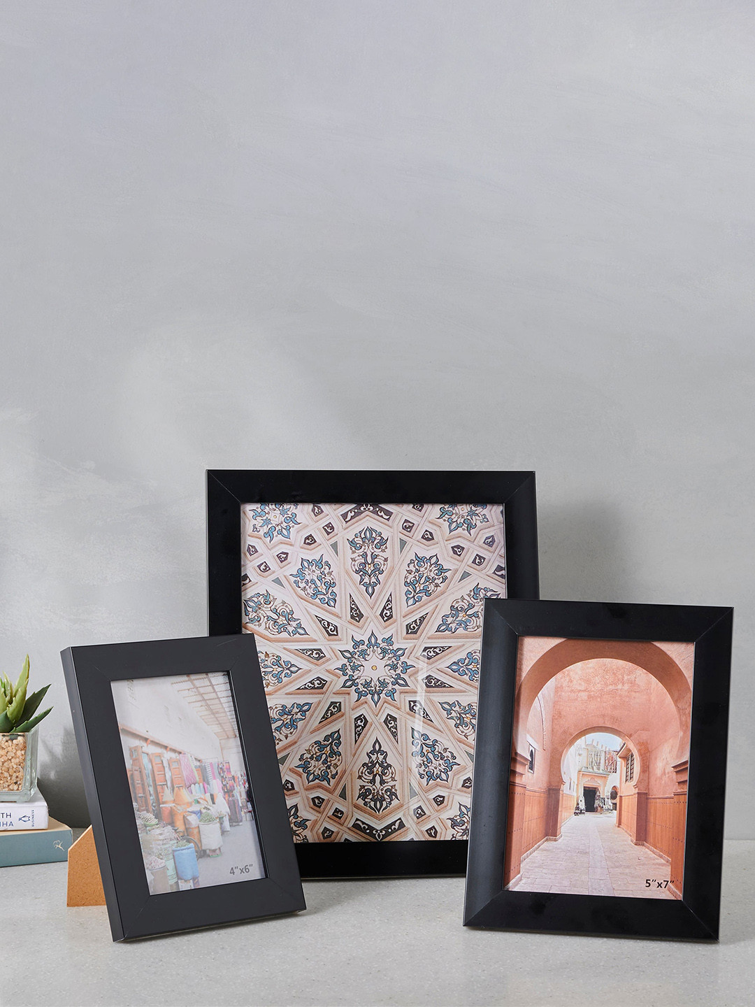 Buy Home Centre Photomontage Black Table Photo Frames - Photo Frames ...