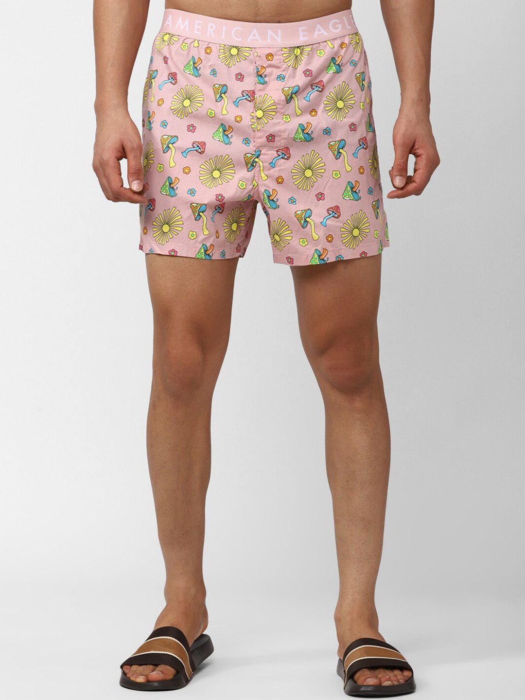 Buy AMERICAN EAGLE OUTFITTERS Conversational Printed Cotton Boxers ...