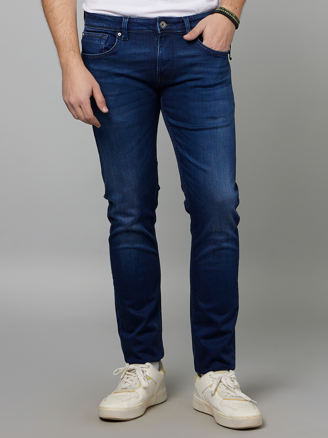 Buy Celio Men Jean Slim Fit Clean Look Light Fade Jeans - Jeans for Men ...