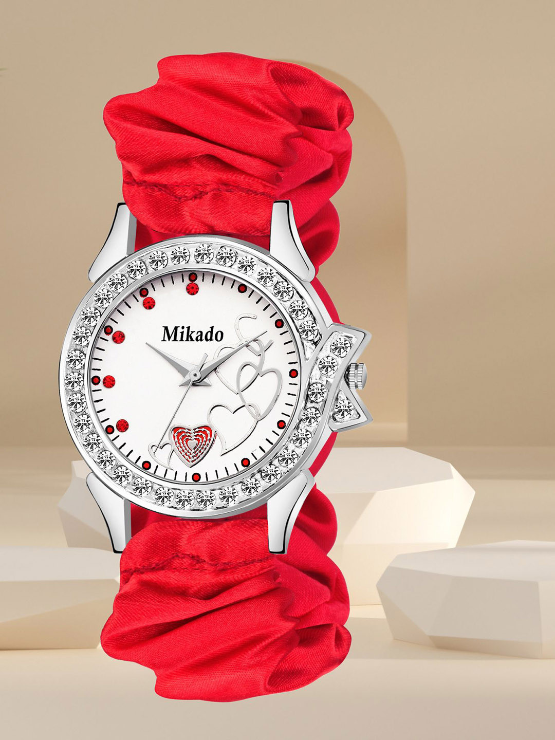 Buy Mikado Women Wrap Around Straps Analogue Watch 420 Scrunchy ...