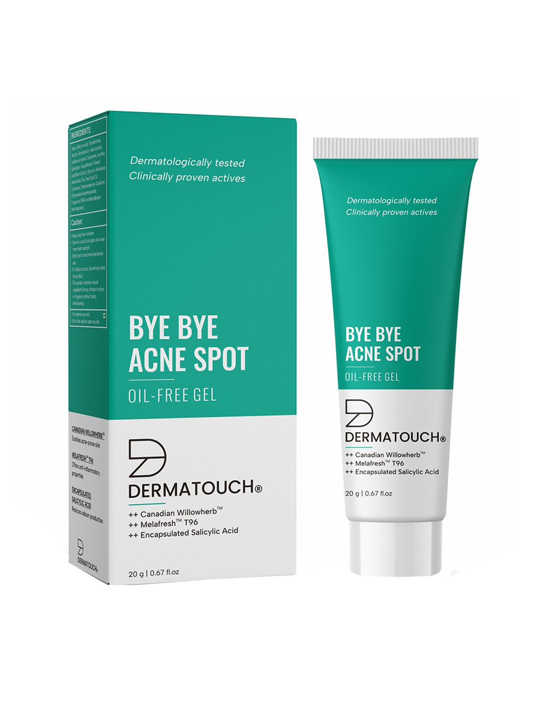 Buy Dermatouch Bye Bye Acne Spot Oil Free Gel For Pimple Removal 20gm ...