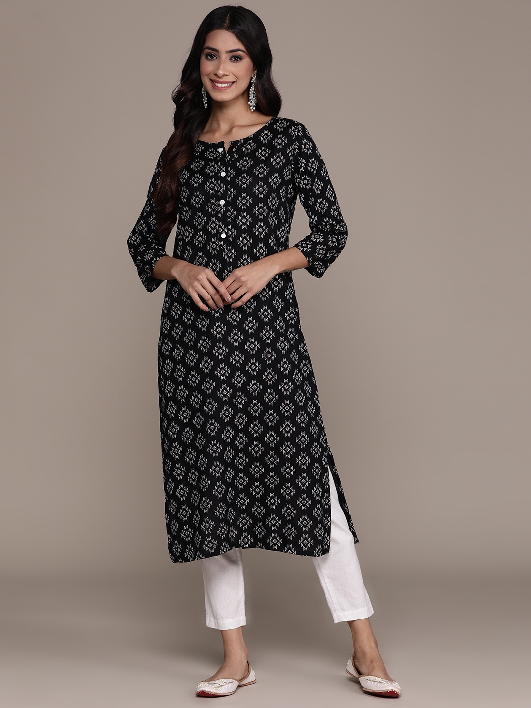 Buy Anubhutee Women Ethnic Motifs Printed Kurta Kurtas For Women
