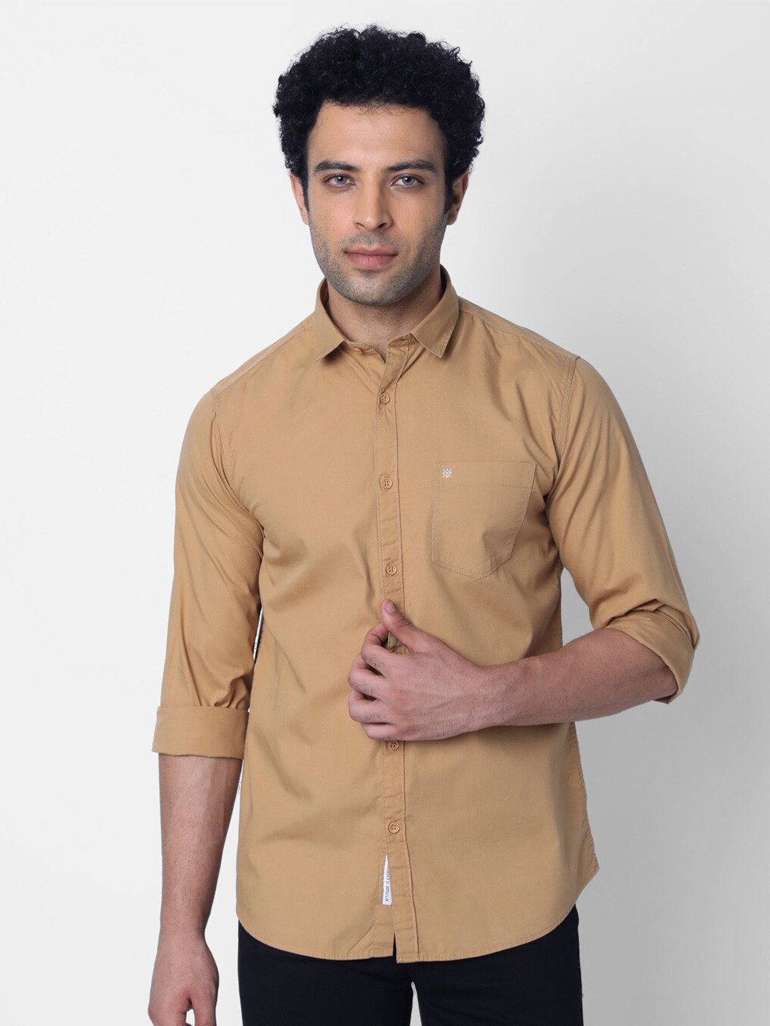 Buy Oxemberg Classic Slim Fit Cotton Casual Shirt - Shirts for Men ...