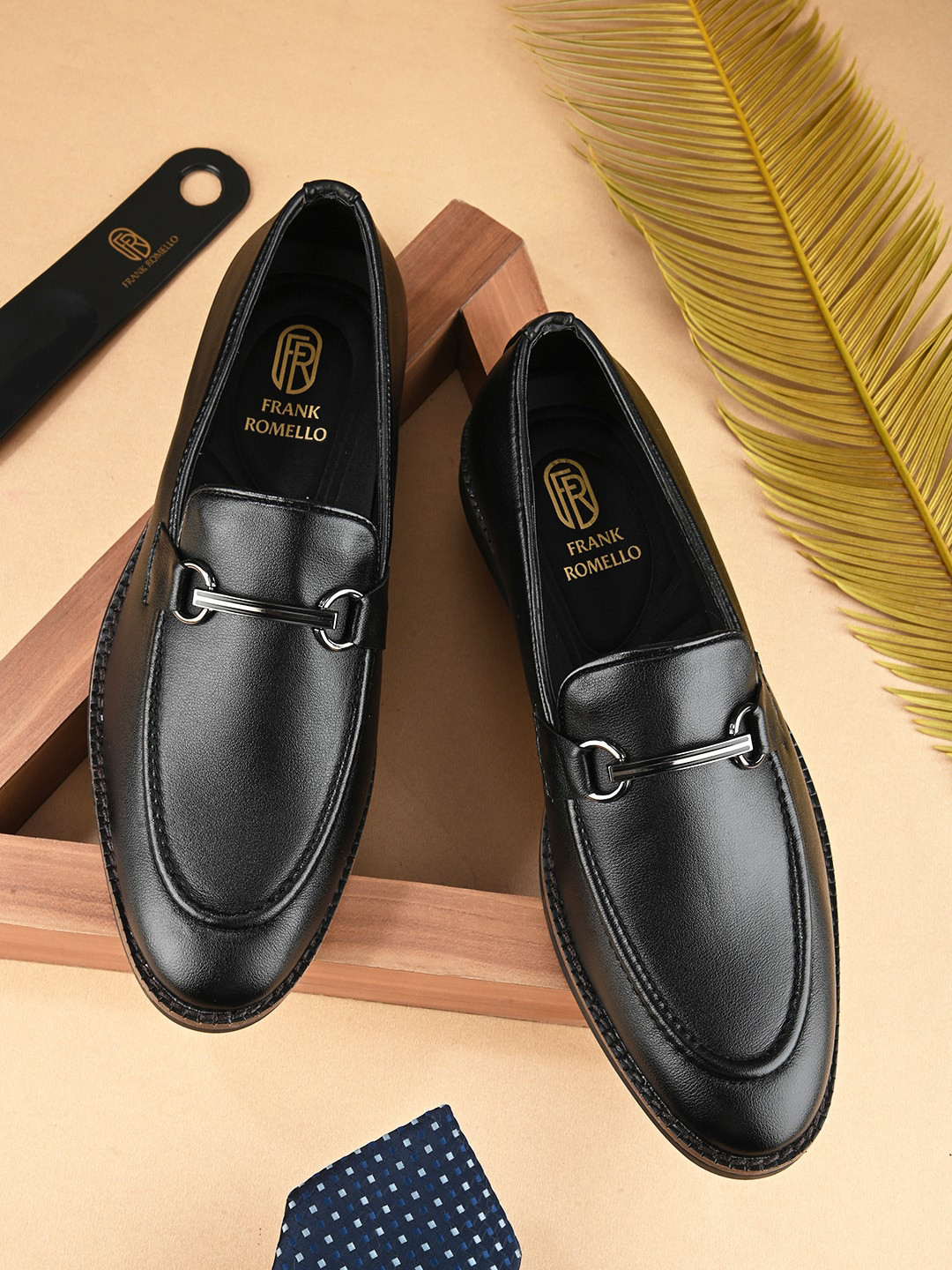 Buy FRANKROMELLO Men Slip On Formal Loafers - Formal Shoes for Men ...