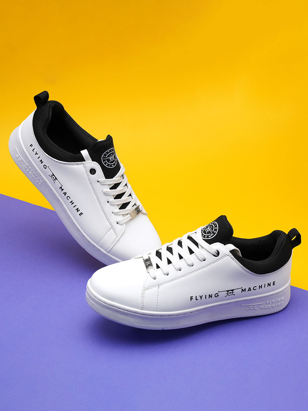 Buy Flying Machine Men RUDY Printed Comfort Insole Basics Sneakers ...