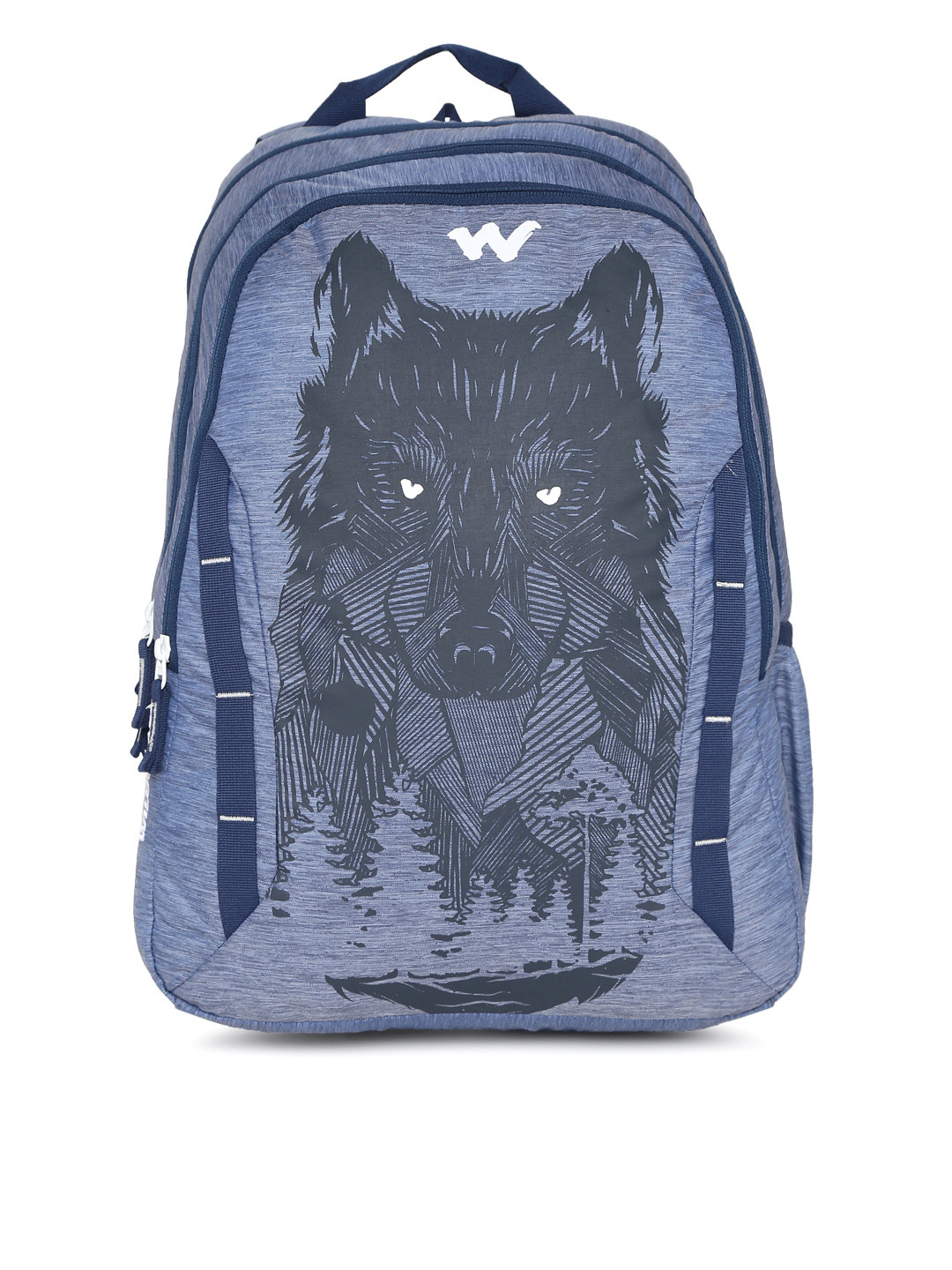 Buy Wildcraft 6 Wild Unisex Blue Graphic Backpack - Backpacks for ...