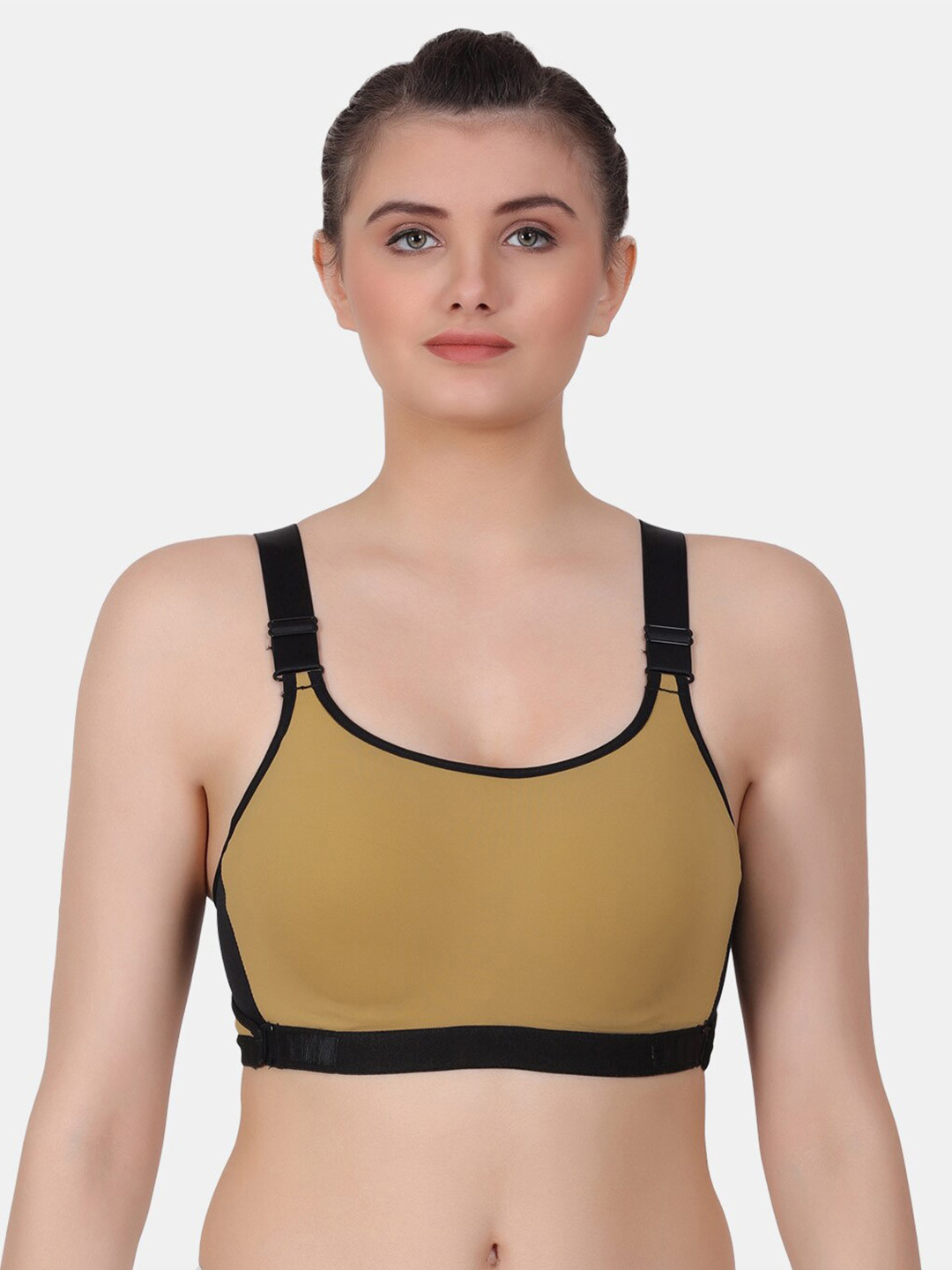 Buy Amour Secret Colourblocked Full Coverage Lightly Padded Medium Support Sports Bra - Bra for ...