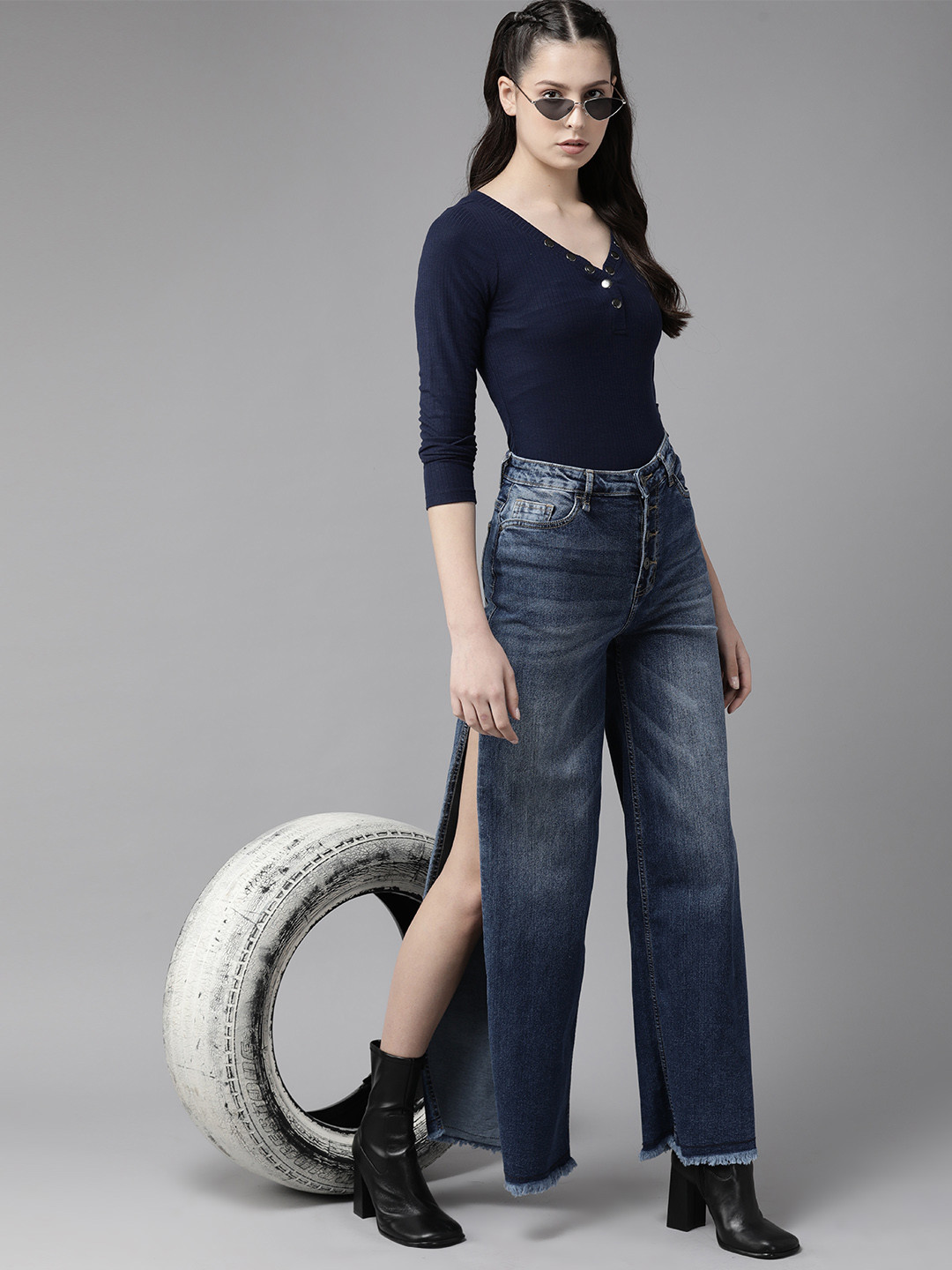 Buy Roadster Solid Top - Tops for Women 23764430 | Myntra