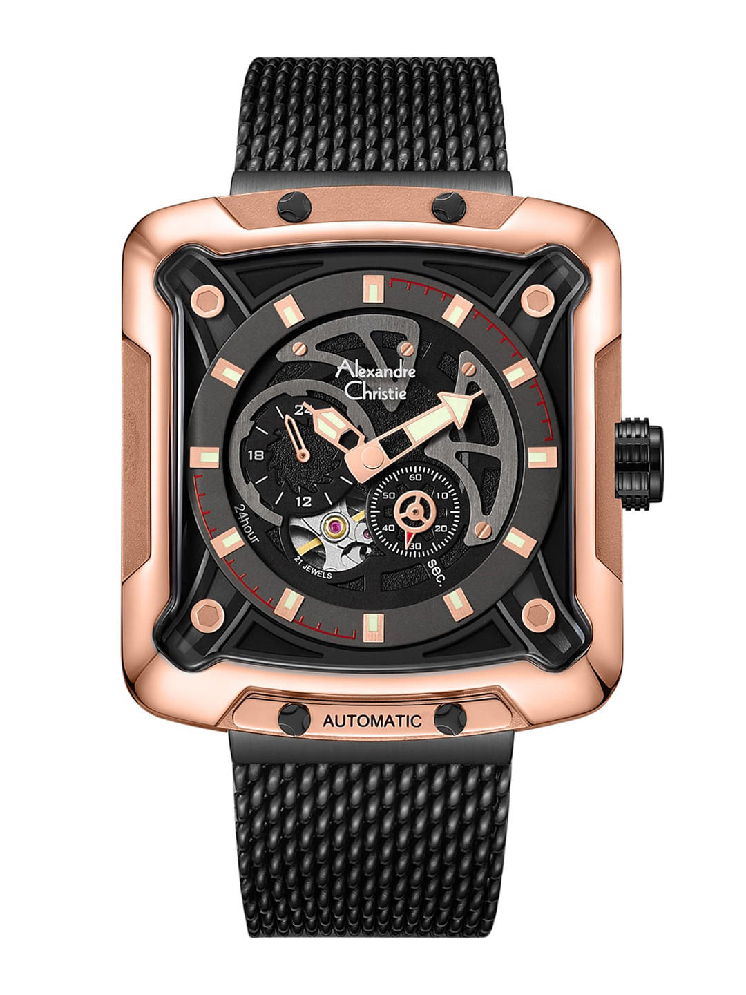 Buy Alexandre Christie Men Analogue Automatic Motion Powered Watch ...