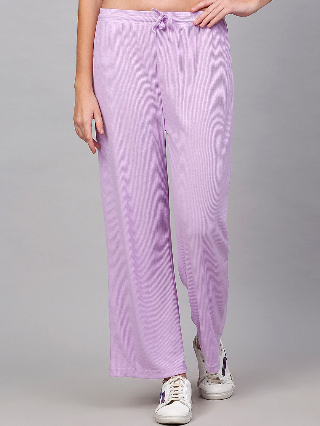 Buy NEUDIS Women Ribbed Parallel Track Pants - Track Pants for Women ...