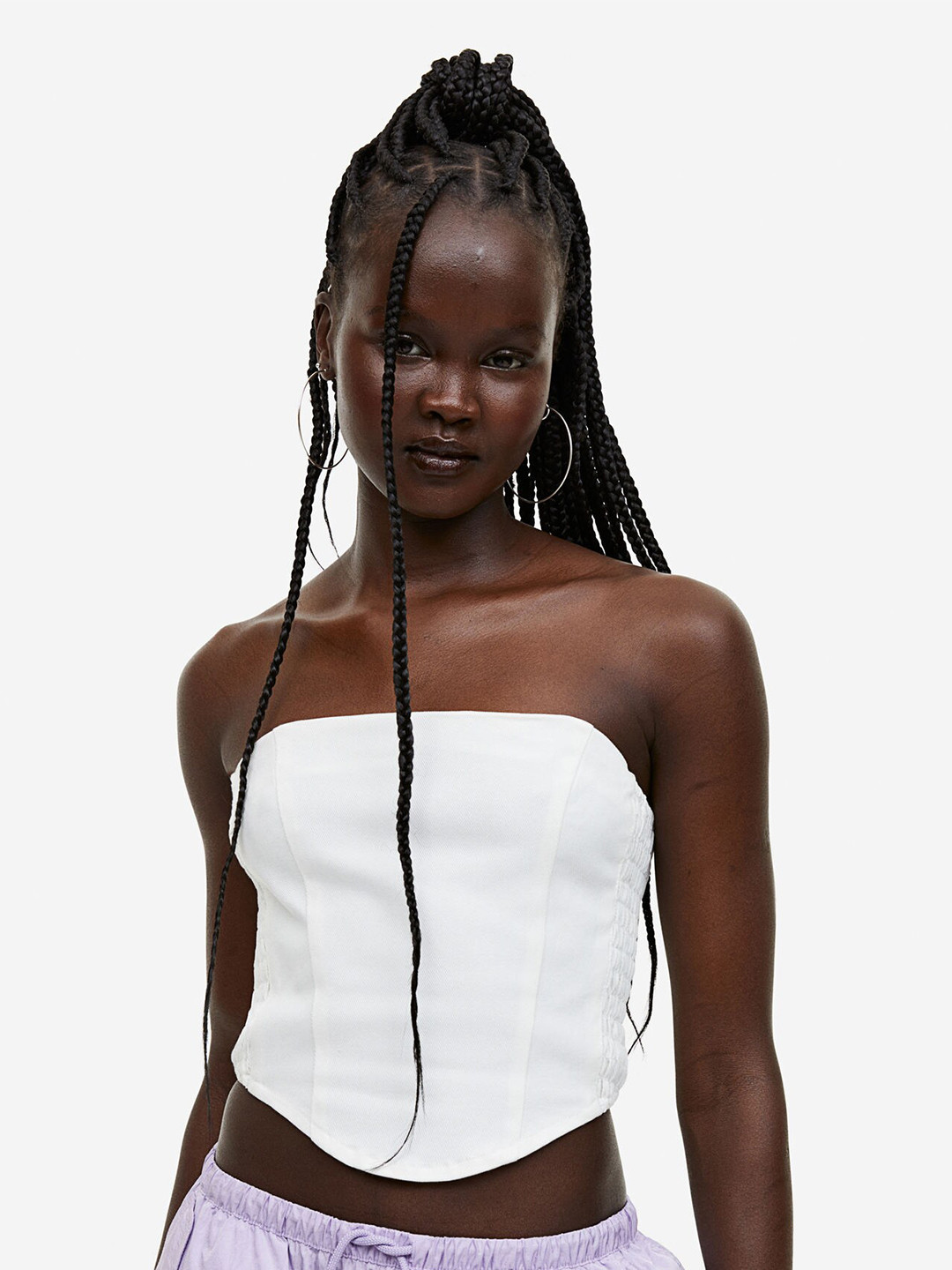 Buy H&M Cropped Corset Top - Tops for Women 23771386 | Myntra