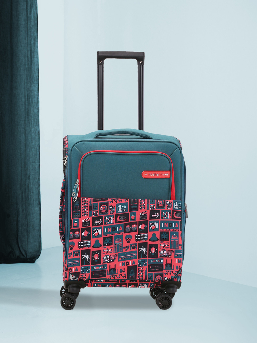 Buy Nasher Miles Printed Soft Sided Trolley Bag - Trolley Bag for ...