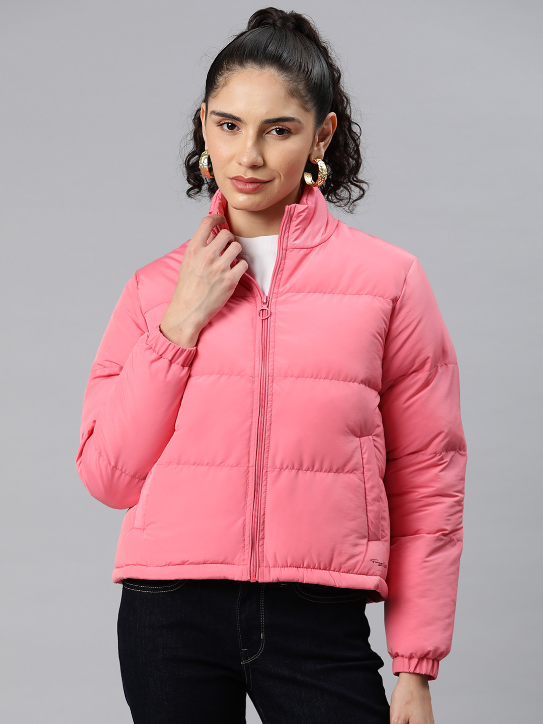 Buy Foreign Culture By Fort Collins Mock Collar Puffer Jacket - Jackets ...