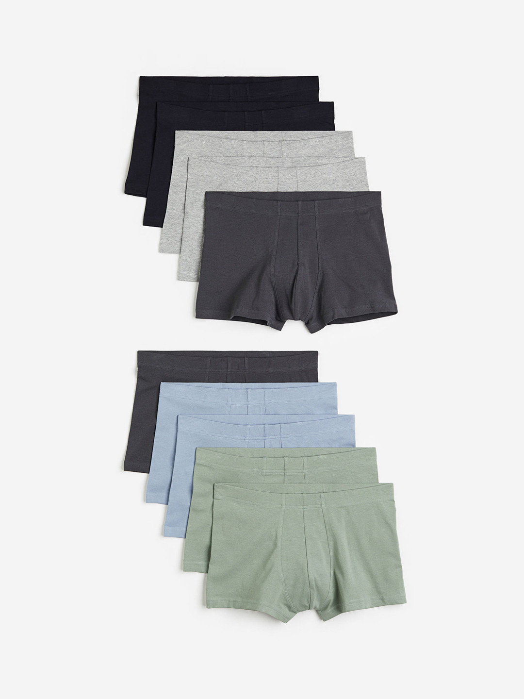 Buy H&M Men 10 Pack Short Cotton Trunks - Briefs for Men 23781744 | Myntra