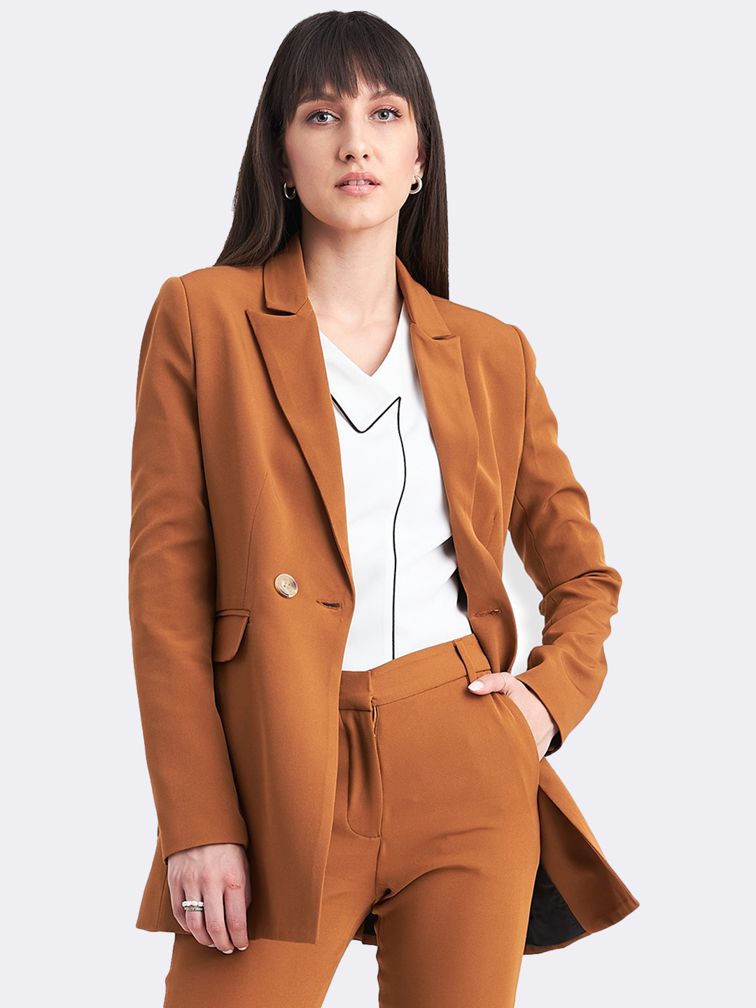 Buy SALT ATTIRE Comfort Fit Double Breasted Formal Blazer - Blazers for ...