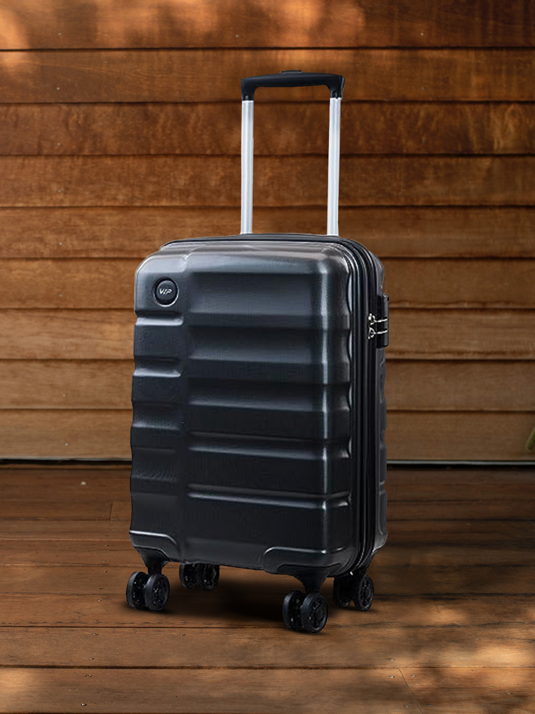 Buy VIP Textured Hard Sided Trolley Suitcase - Trolley Bag for Unisex ...