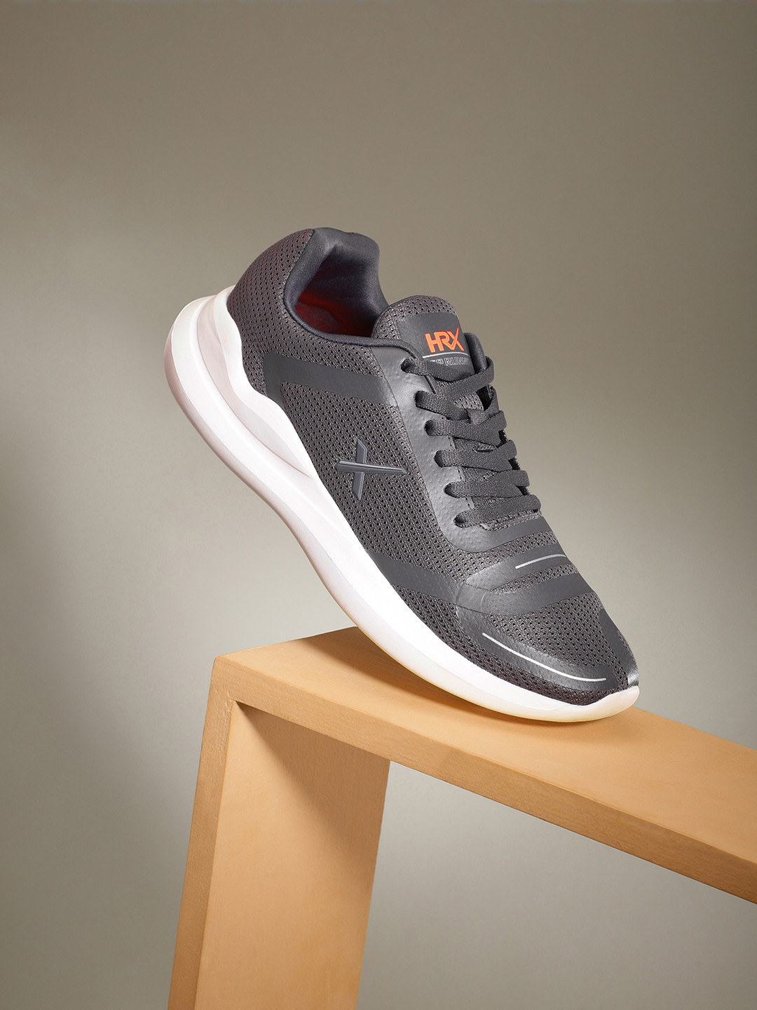 Buy HRX By Hrithik Roshan Men Woven Design Running Shoes - Sports Shoes ...