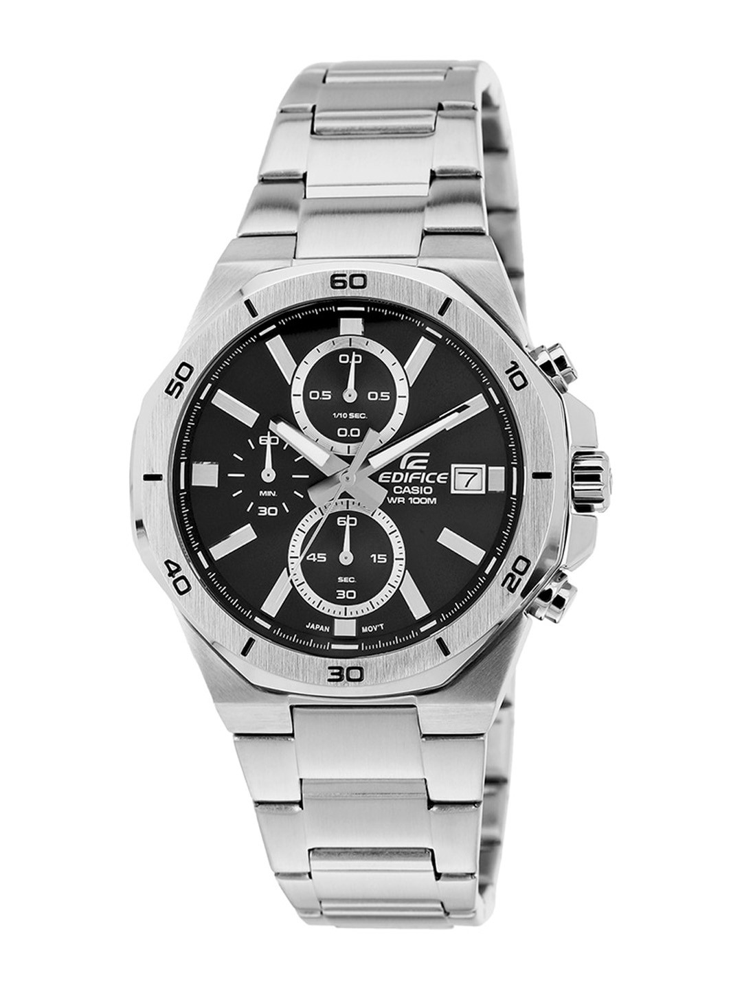 Buy CASIO Men EDifice EFV 640D 1AVUDF Black Analog Dial Silver ...