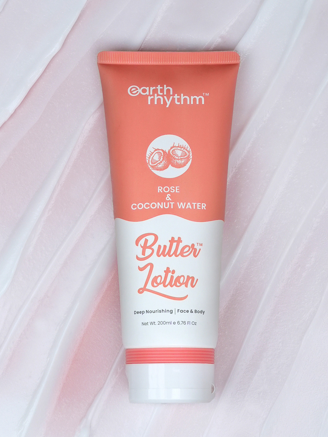 Buy Earth Rhythm Rose & Coconut Water Butter Body Lotion 200 Ml - Body ...