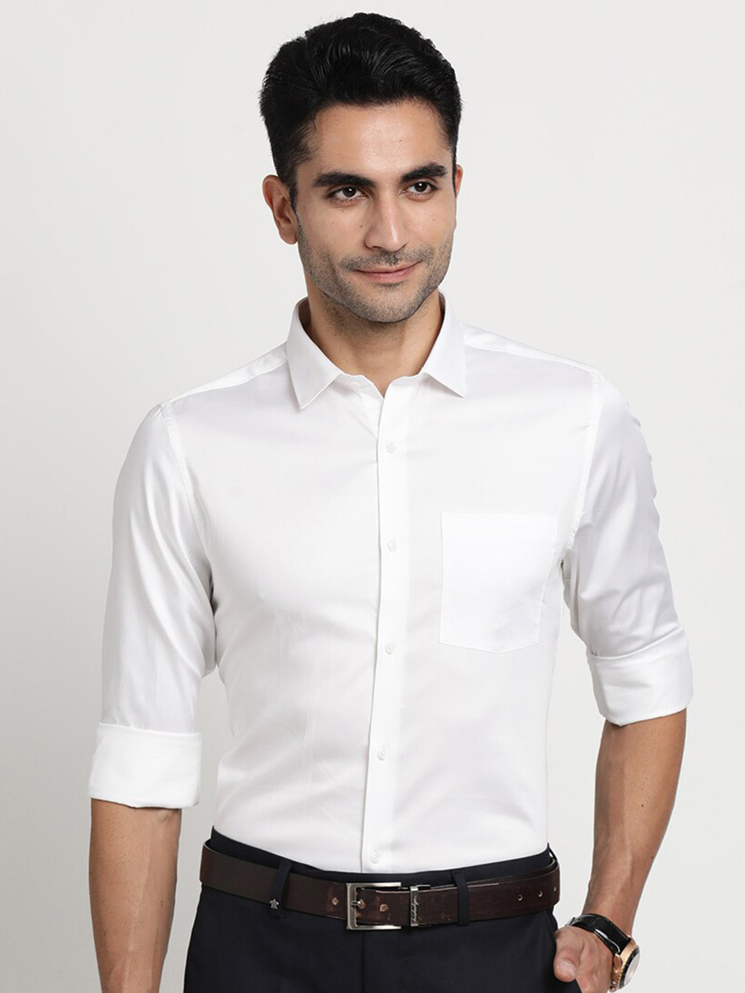Buy Turtle Mordern Slim Fit Pure Cotton Formal Shirt - Shirts for Men ...