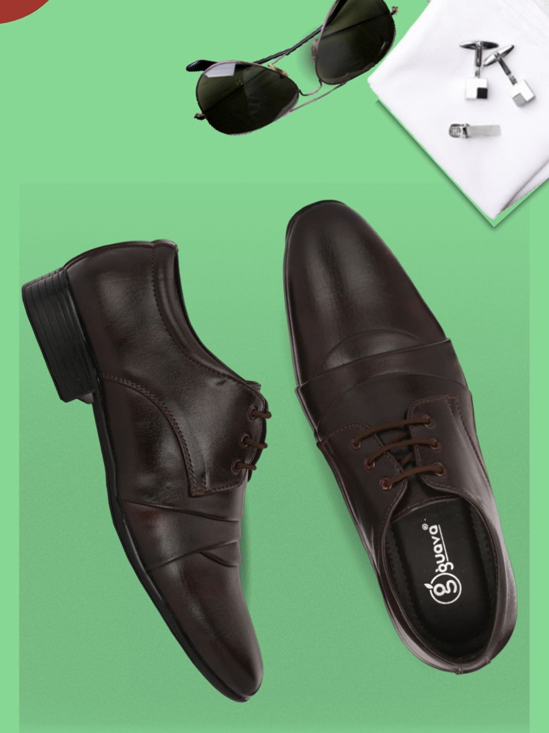 Buy Guava Men Textured Formal Derbys Formal Shoes For Men 23798652 Myntra