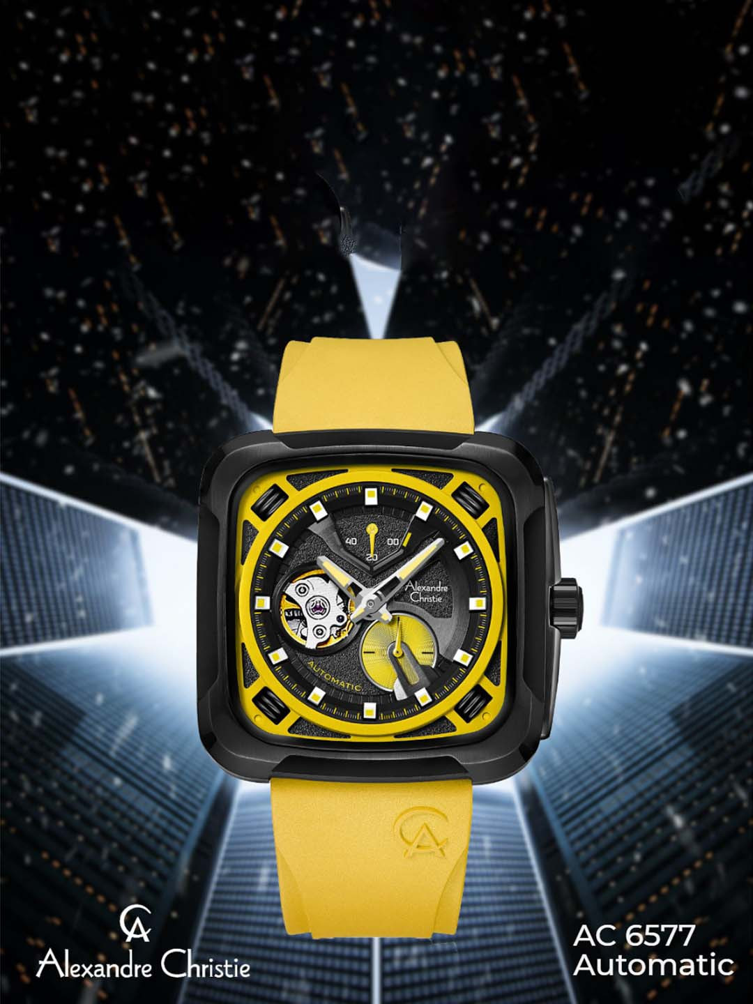 Buy Alexandre Christie Stainless Steel Automatic Motion Powered ...