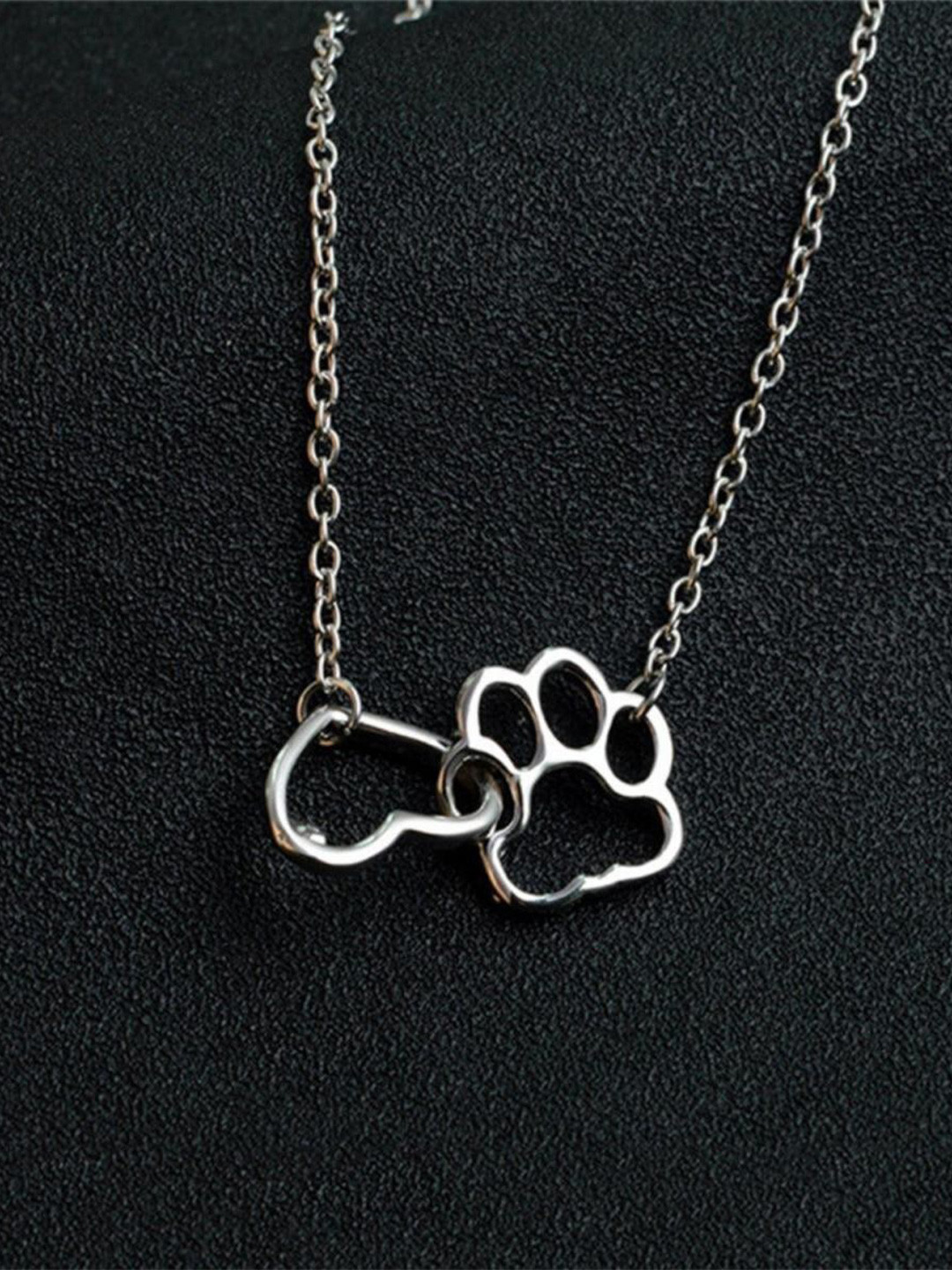 Buy MYKI Delightful Fashion Cute Pets Dogs Footprints Paw Chain ...
