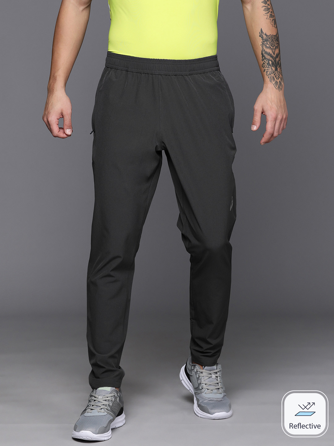 Buy ASICS Men Reflective Woven Running Track Pants - Track Pants for ...